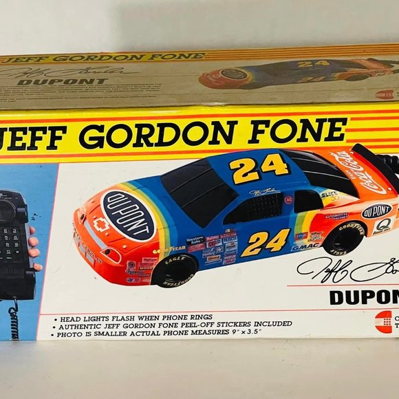 Nascar | Other | Nascar Jeff Gordon Fone Racing Car Phone 9s Vintage ...